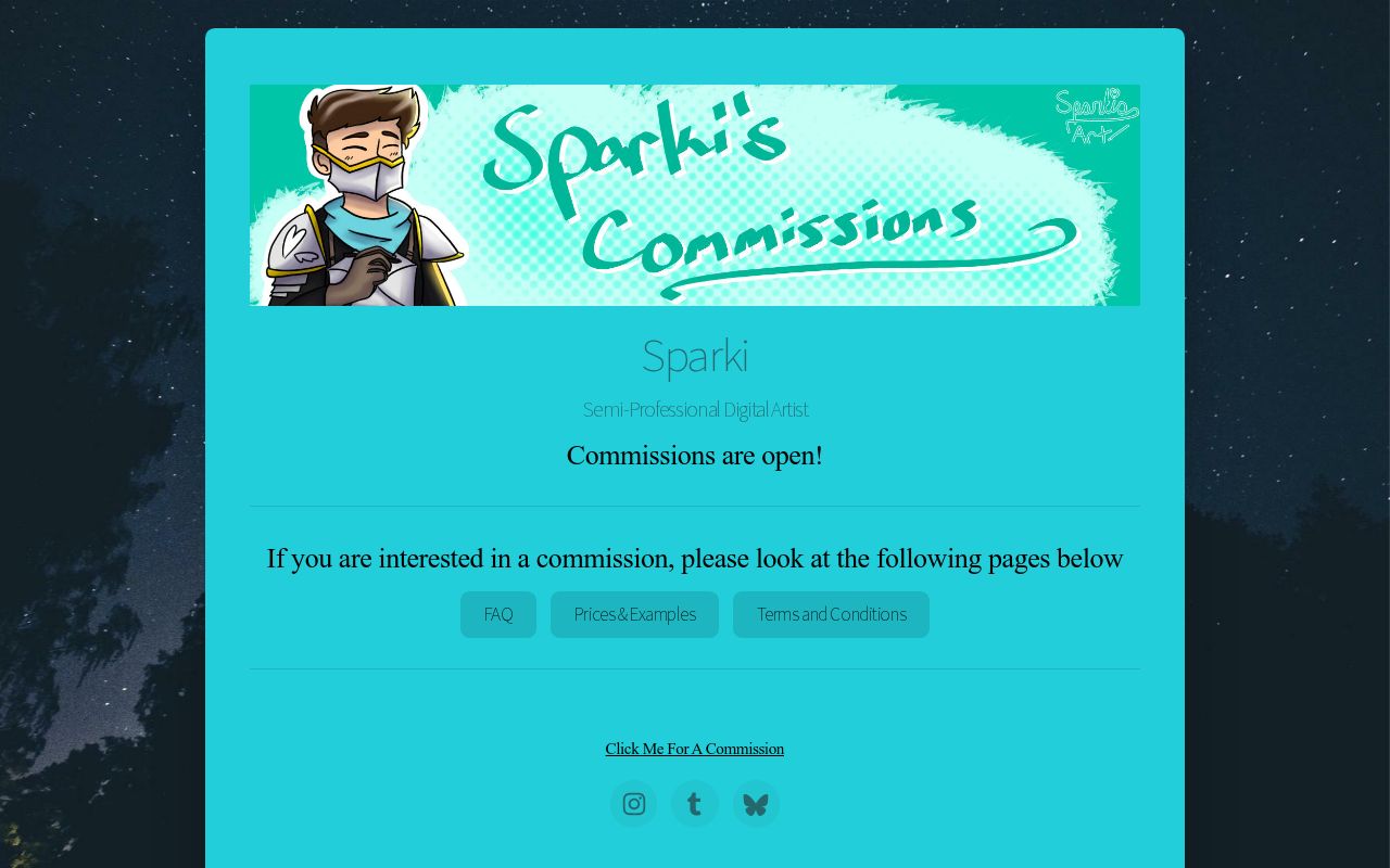Sparki's Commissions